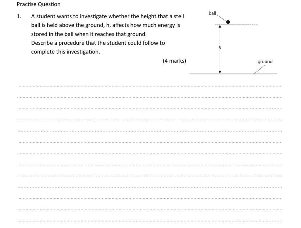 Planning an Investigation – mwscience.co.uk
